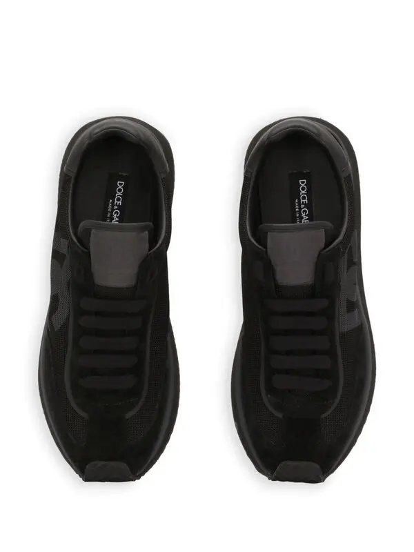 Dolce & Gabbana Suede And Mesh Dg Cushion Sneakers