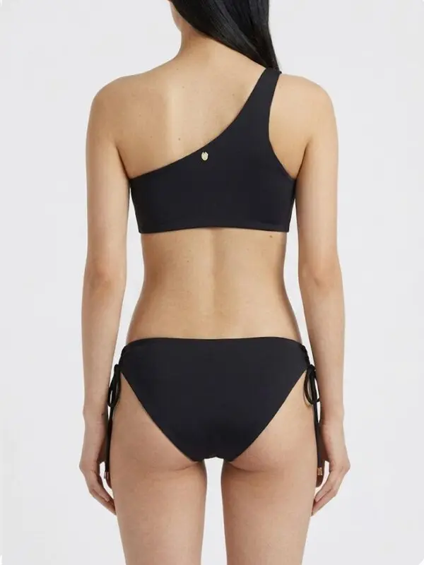 Max Mara One-shoulder Asymmetrical Polyamide Bikini Top - Black
