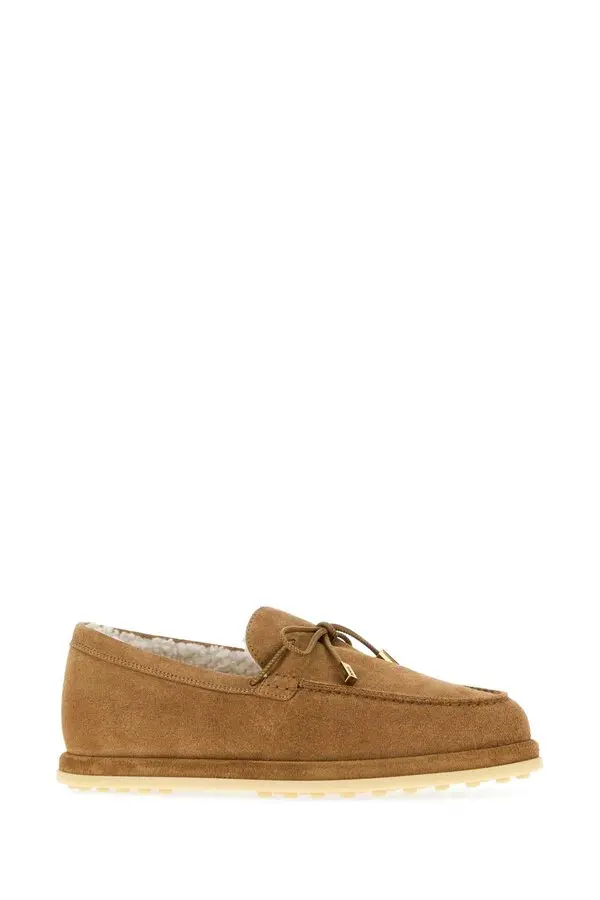 TOD'S Camel Suede Loafers