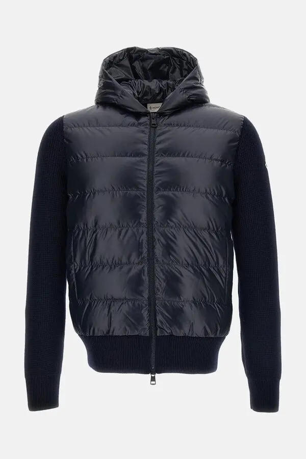 Moncler Padded Hood Cardigan Jacket - Multicolor