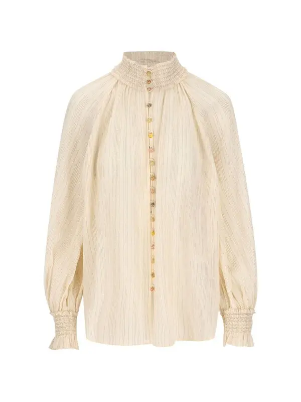 Zimmermann Aster Cotton And Silk Blouse