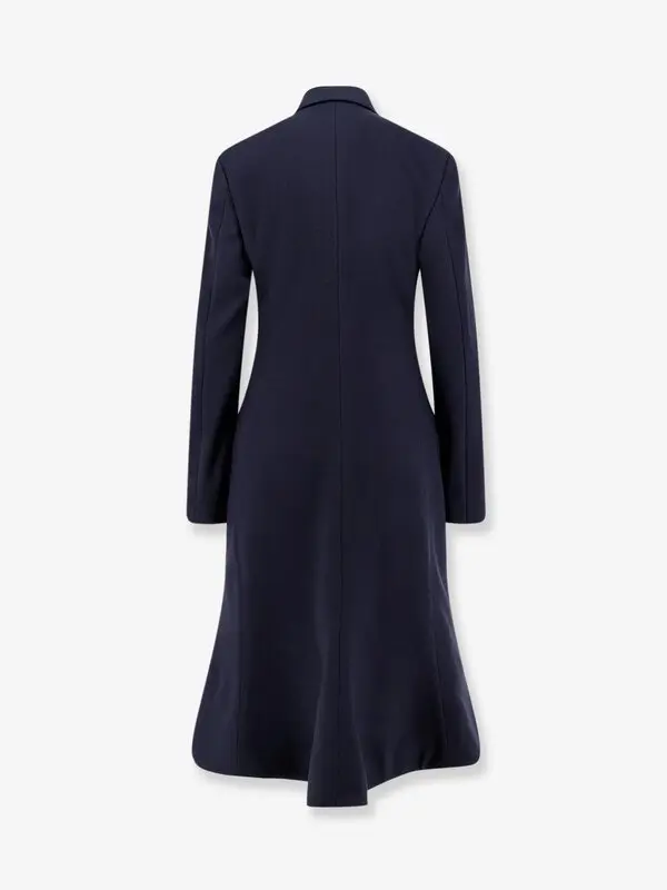 Balenciaga Godet Midi Wool Coat