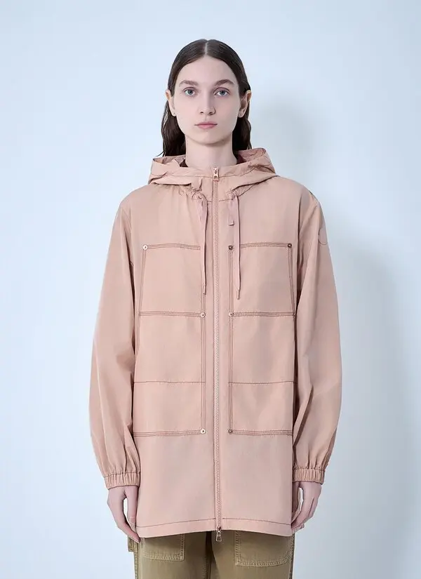 Moncler Hooded Zip Jacket - Pink