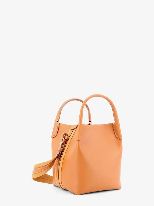 Loro Piana Bale Small Leather Handbag
