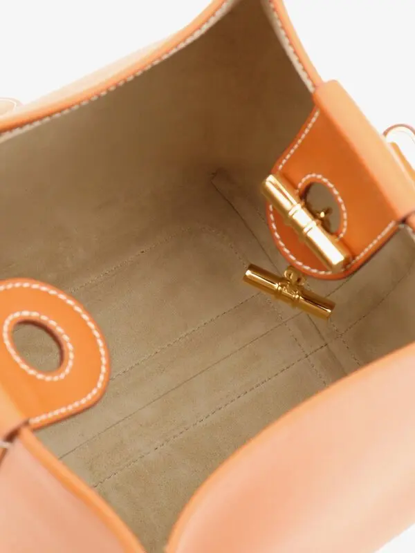 Loro Piana Bale Small Leather Handbag