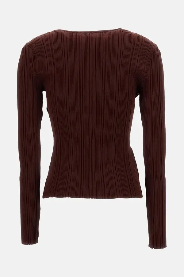 SELF-PORTRAIT Lace Knit Top - Multicolor
