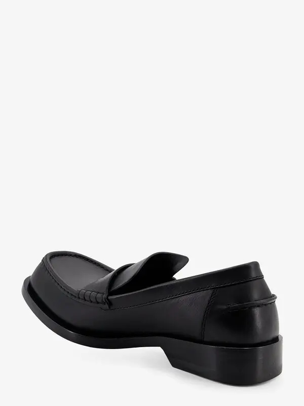 Loewe Bobine Leather Loafers With Engraved Anagram Logo