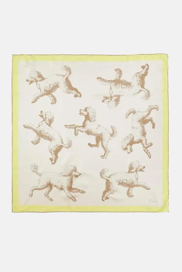 Jacquemus Silk Scarf Le Grand Foulard Caniche - Multicolor