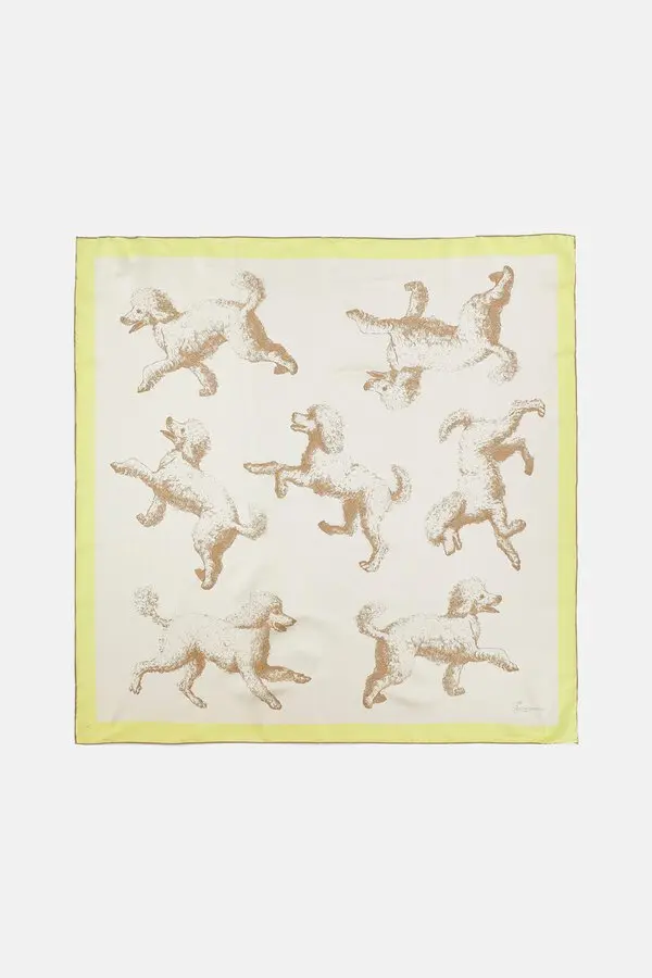 Jacquemus Silk Scarf Le Grand Foulard Caniche - Multicolor
