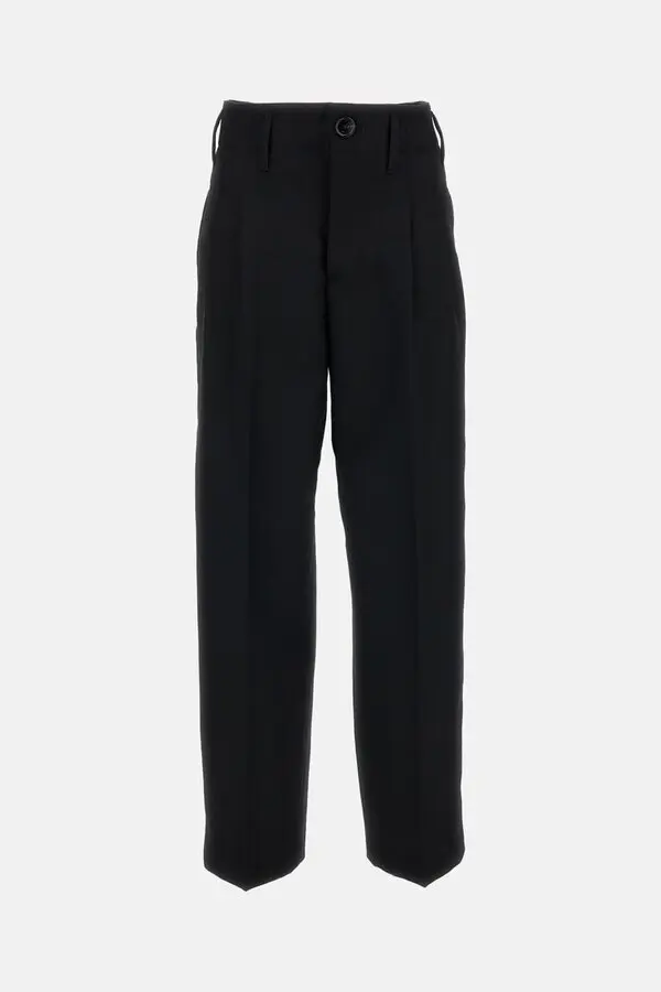 AMI Paris High Waist Wide Trousers - Multicolor