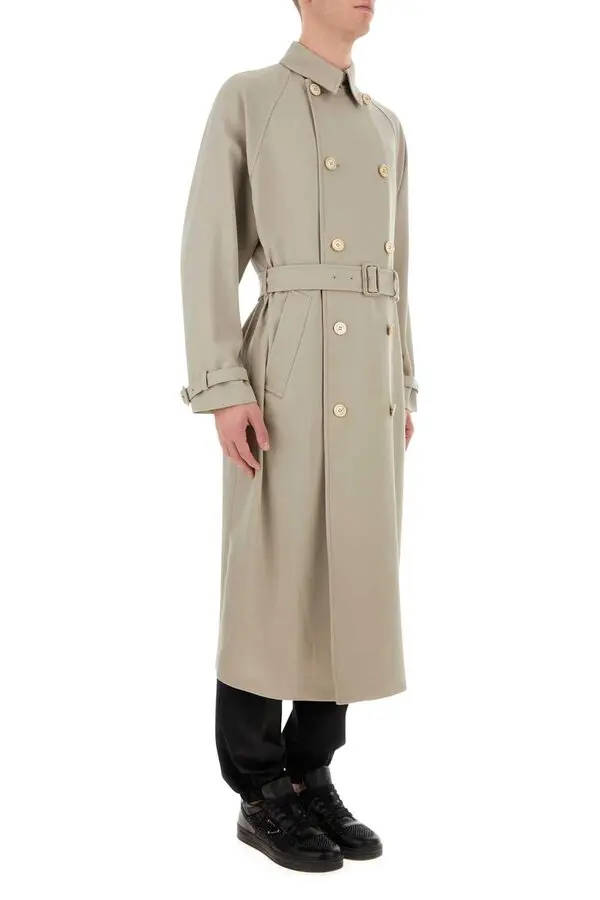 Prada Cappuccino Gabardine Trench Coat