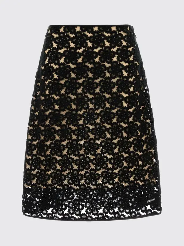 Miu Miu Lace Skirt - Black