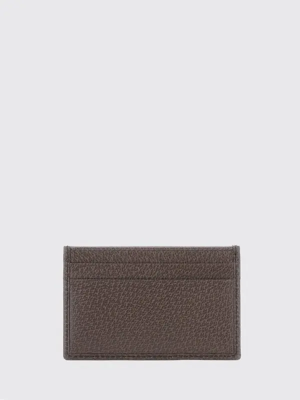 Gucci Ophidia Gg Supreme Card Holder With Web Stripe - Brown
