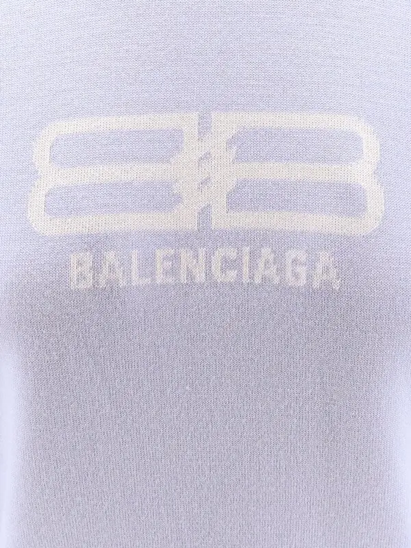 Balenciaga Wool And Cotton Blend Sweater