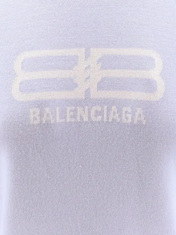 Balenciaga Wool And Cotton Blend Sweater