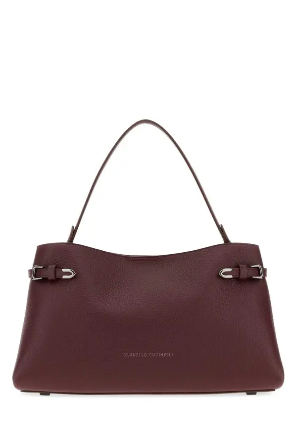 Brunello Cucinelli Grape Leather Handbag