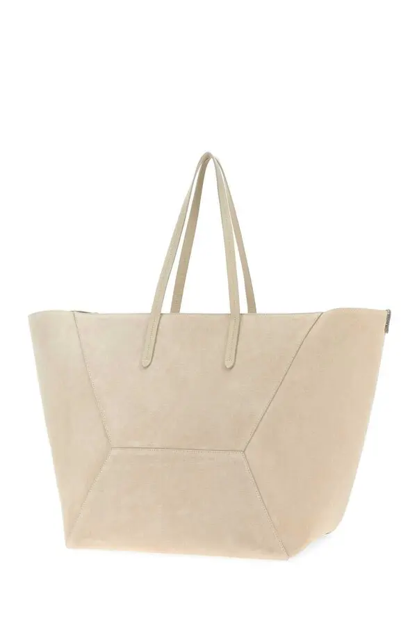 Brunello Cucinelli Suede Shopping Bag - Brown
