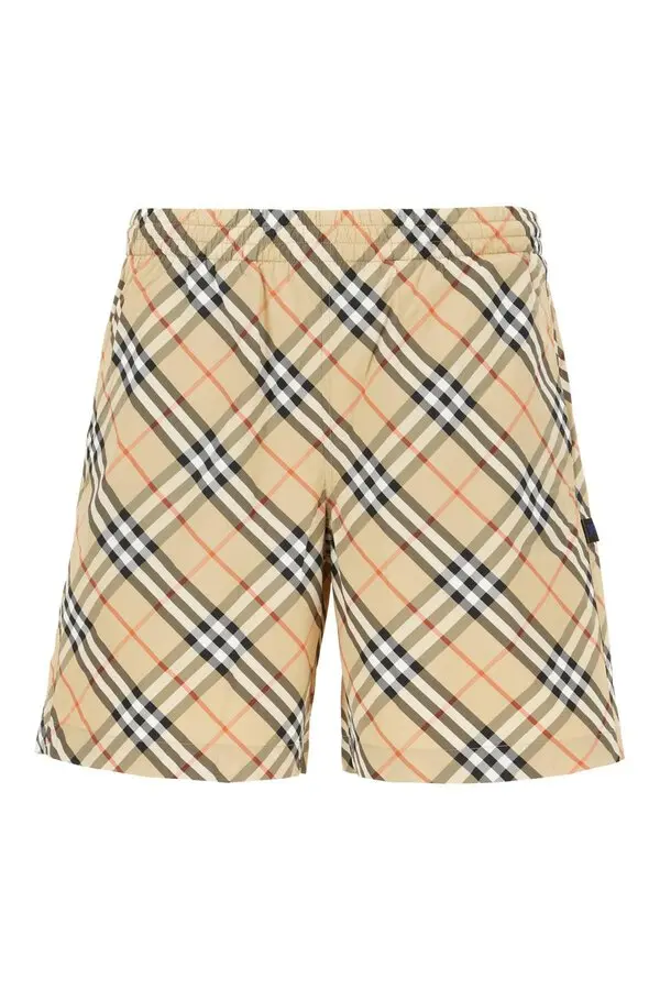Burberry Checked Swimwear And Beach Fashion - Multicolor
