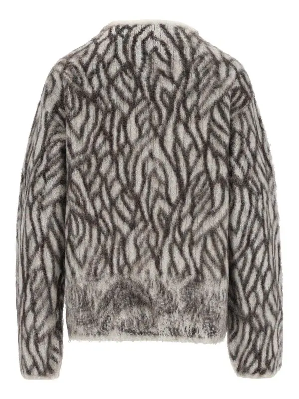 FORTE_FORTE Heron Plumes Alpaca & Mohair Blend Sweater - Gray