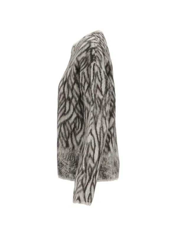 FORTE_FORTE Heron Plumes Alpaca & Mohair Blend Sweater - Gray