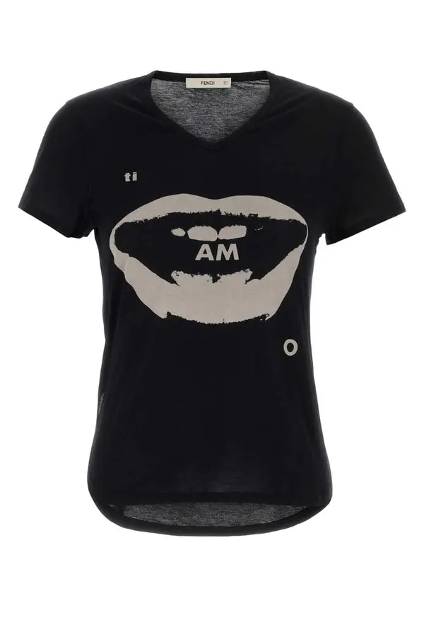 Fendi Cotton T-shirt - Black
