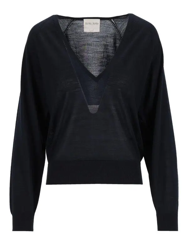 FORTE_FORTE V-neck Sweater