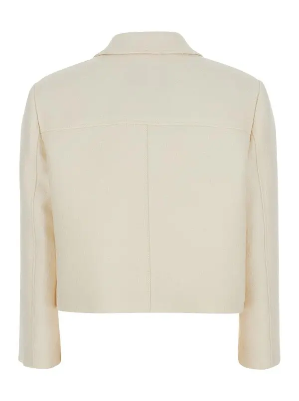 Gucci Gg Canvas Notched Lapel Jacket