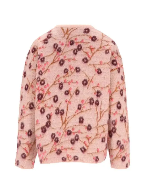 FORTE_FORTE Cherry Blossom Jacquard Sweater - Multicolor