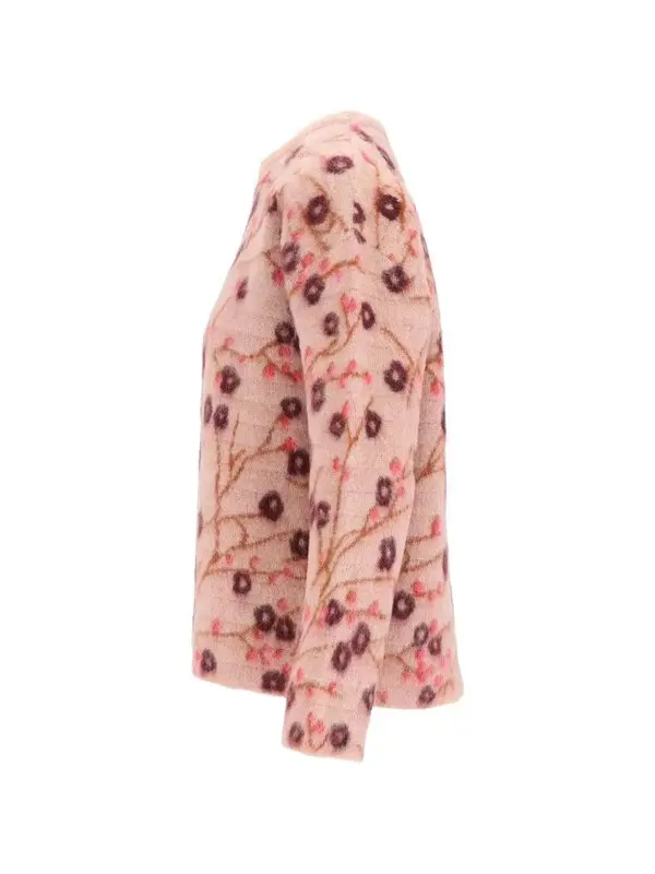 FORTE_FORTE Cherry Blossom Jacquard Sweater - Multicolor
