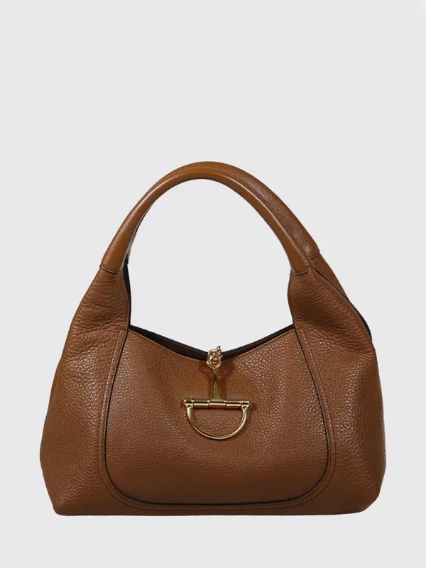 Gucci Softbit Grained Leather Shoulder Bag - Orange