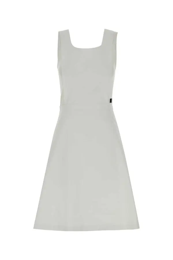Miu Miu Poplin Dress - White