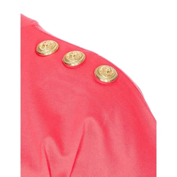 Balmain Draped Short-sleeve T-shirt - Pink
