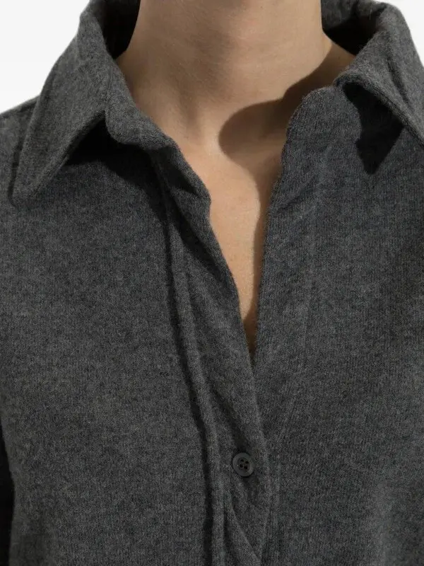 MAISON MARGIELA Virgin Wool Button-up Polo Shirt