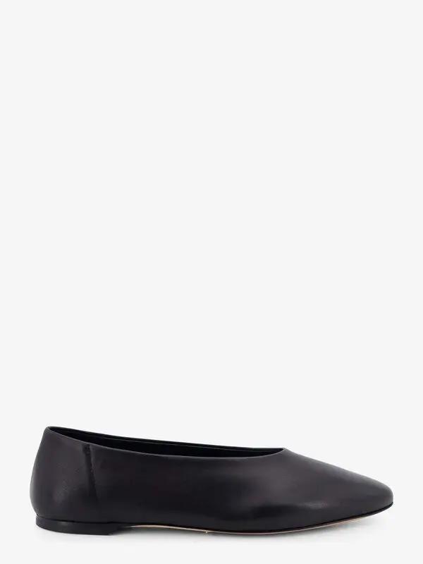 TOTEME Leather Ballerinas - Black