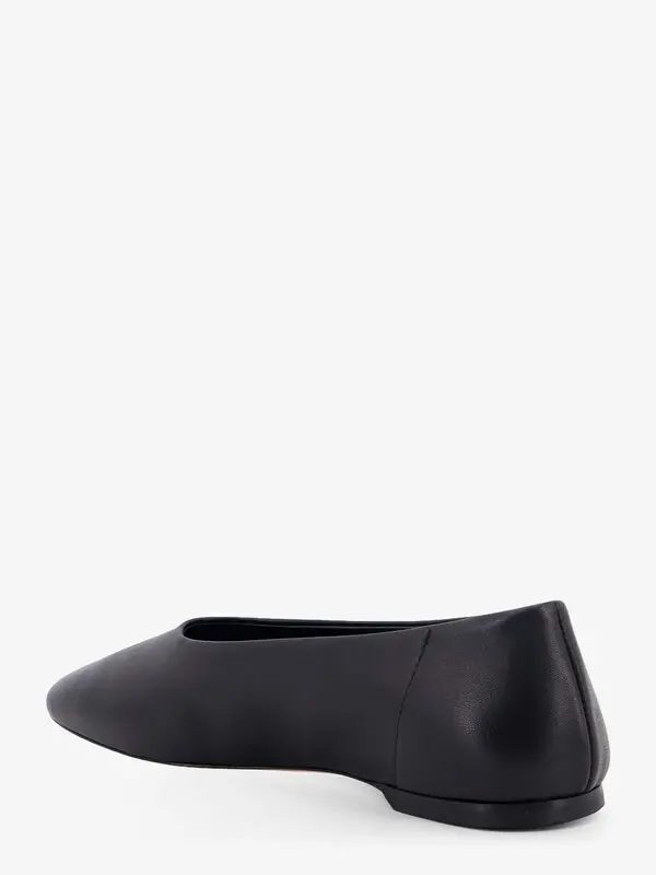 TOTEME Leather Ballerinas - Black