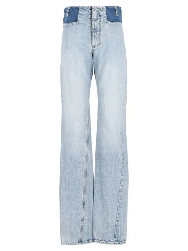 MAISON MARGIELA Two-tone Trousers - Blue