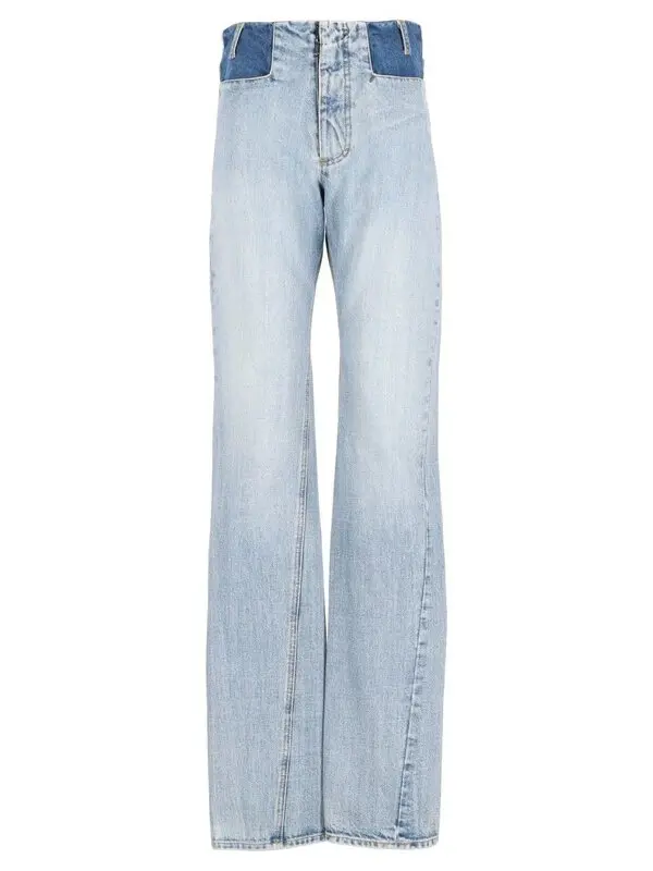 MAISON MARGIELA Two-tone Denim Trousers - Blue