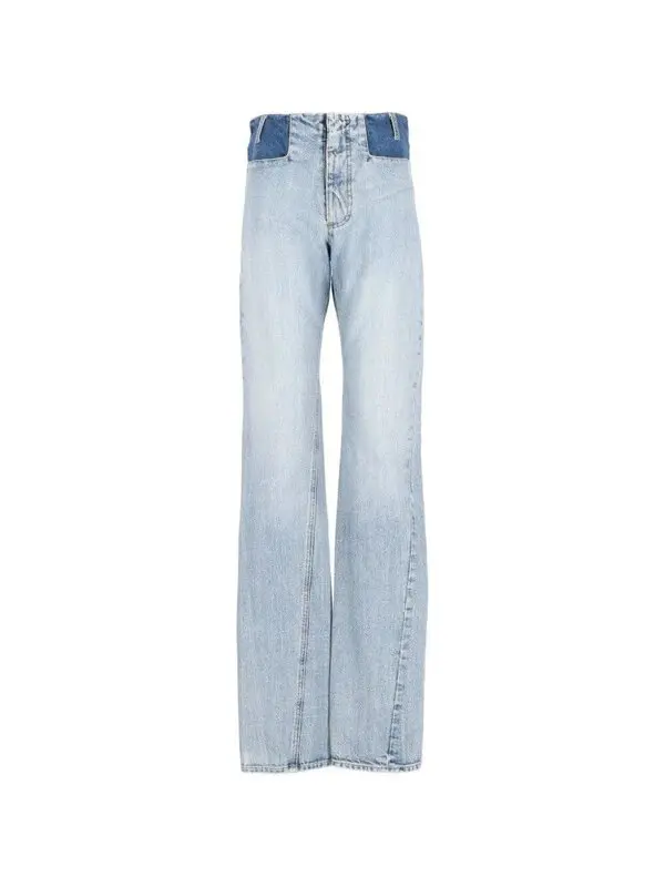 MAISON MARGIELA Two-tone Denim Trousers - Blue