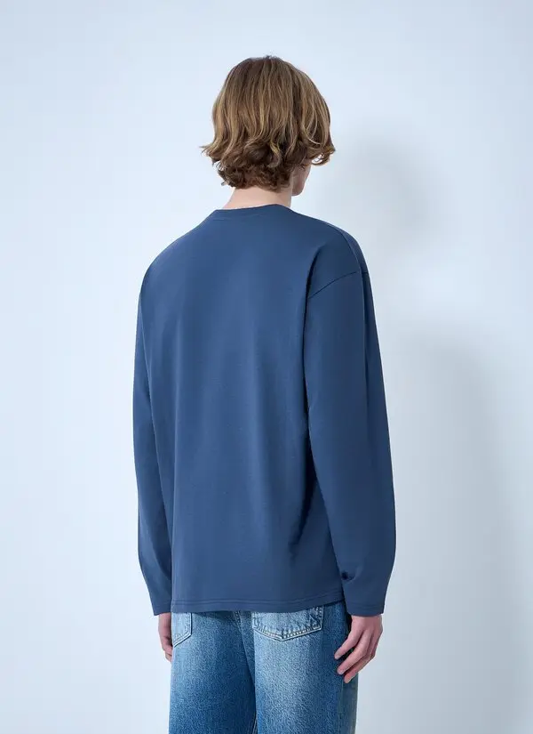 JIL SANDER Ribbed Crewneck Long Sleeve Top