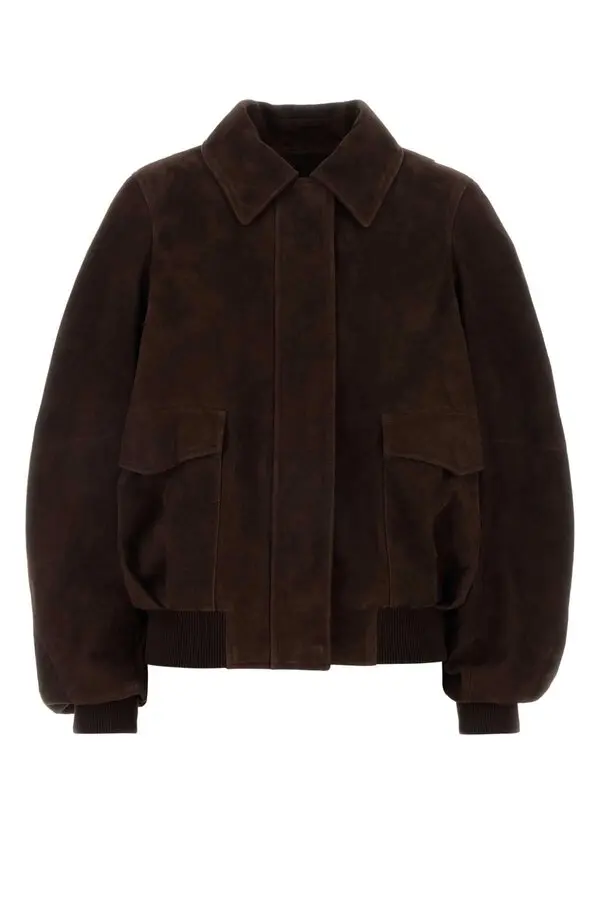 Loewe Chocolate Suede Jacket - Brown