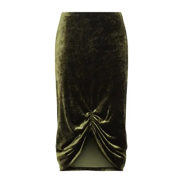 Valentino Garavani Viscose Midi Skirt - Green