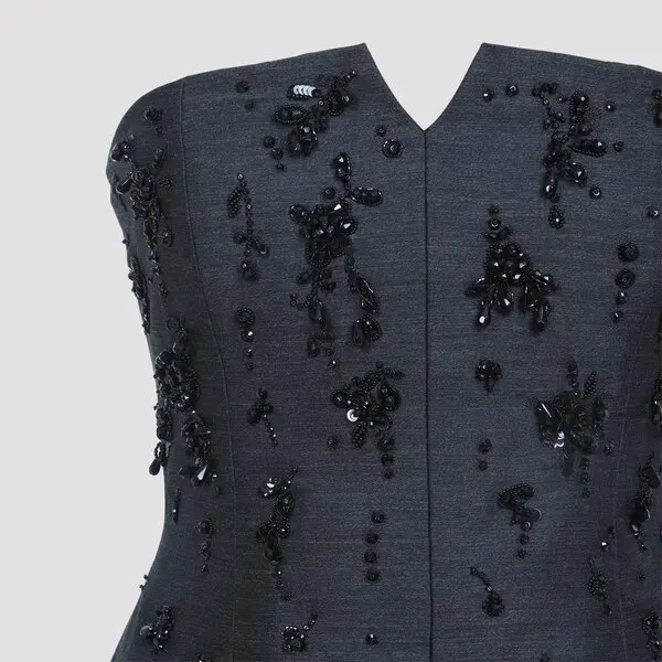Alberta Ferretti Tailoring Off Shoulder Dress