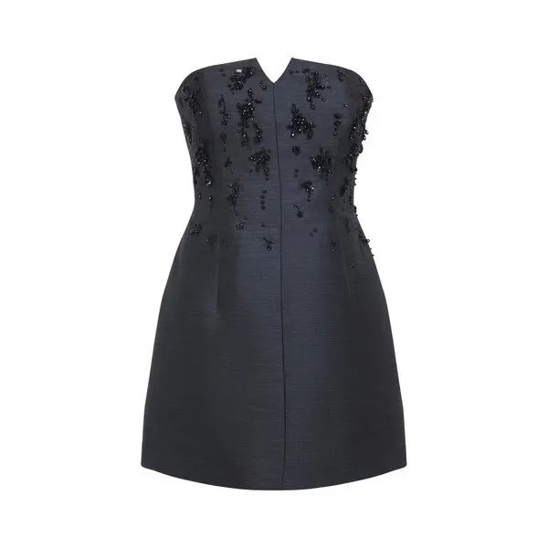 Alberta Ferretti Tailoring Off Shoulder Dress - Gray