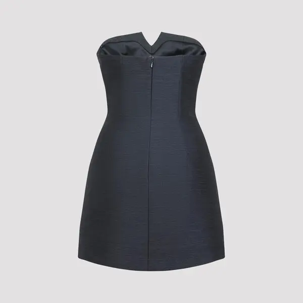 Alberta Ferretti Tailoring Off Shoulder Dress - Gray