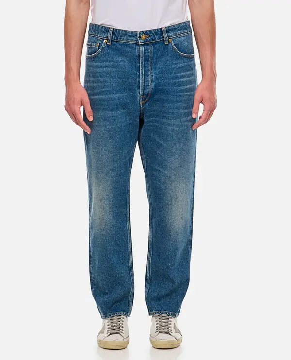 GOLDEN GOOSE Golden M's Happy Medium Stone Washed Denim