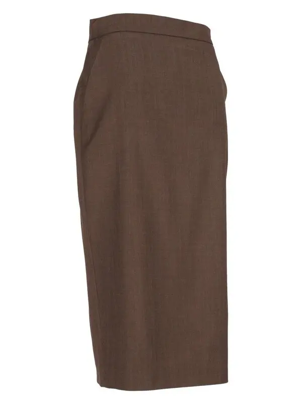 Max Mara Wool Gabardine Pencil Skirt