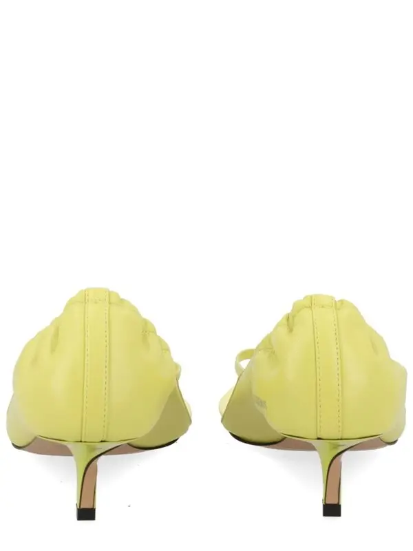 Jacquemus Lamb Leather Heeled Sandal - Green
