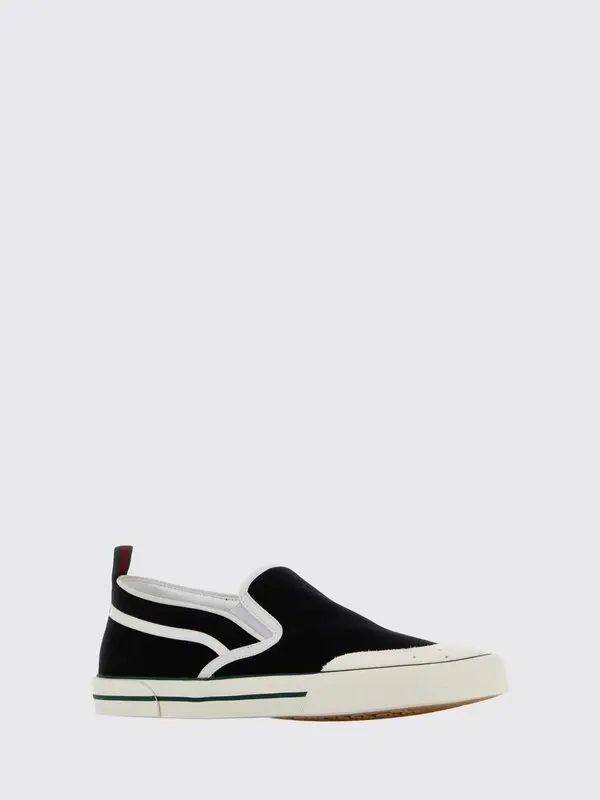 Gucci Abstract-pattern Canvas Slip-on Sneakers With Elasticated Inserts