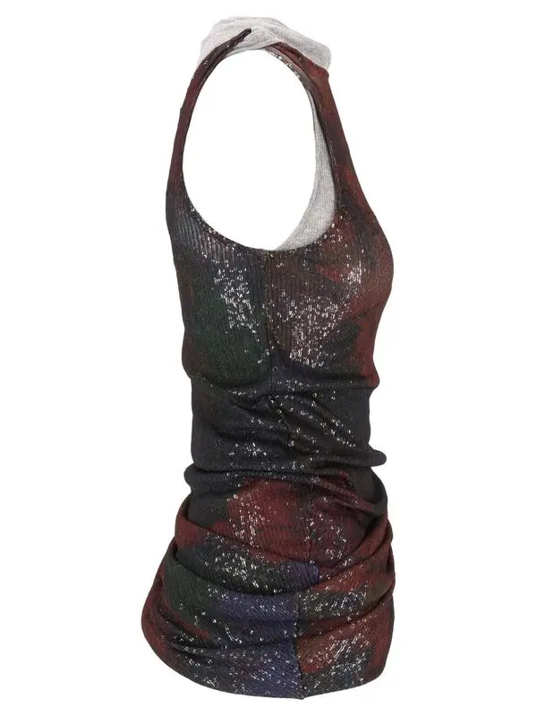 MAISON MARGIELA Printed Draped Top