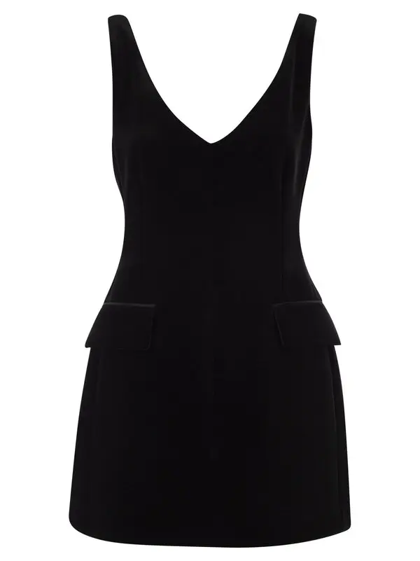 Sportmax Structured Mini Dress - Black